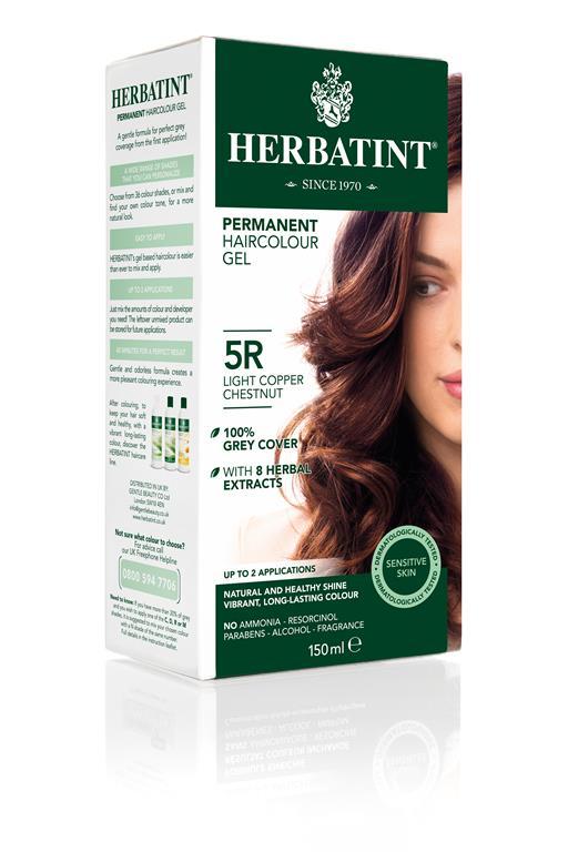 NATURE’S COLOURS - Herbatint Permanent Colour - 5R Light Copper Chestn ...