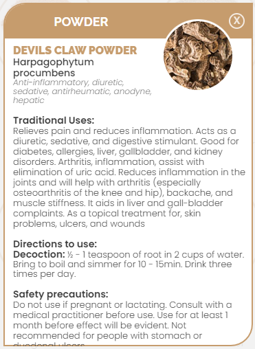 PHARMA GERMANIA - Devils Claw Slices - 100g – onelifehealth