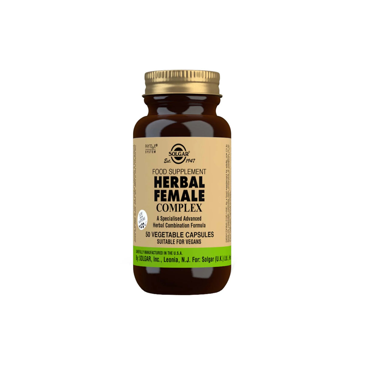 SOLGAR - Herbal Female Complex - 50 Vegetable Capsules – onelifehealth