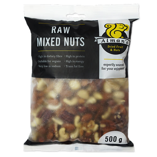 ALMANS - Mixed Nuts Plain - 500g – onelifehealth