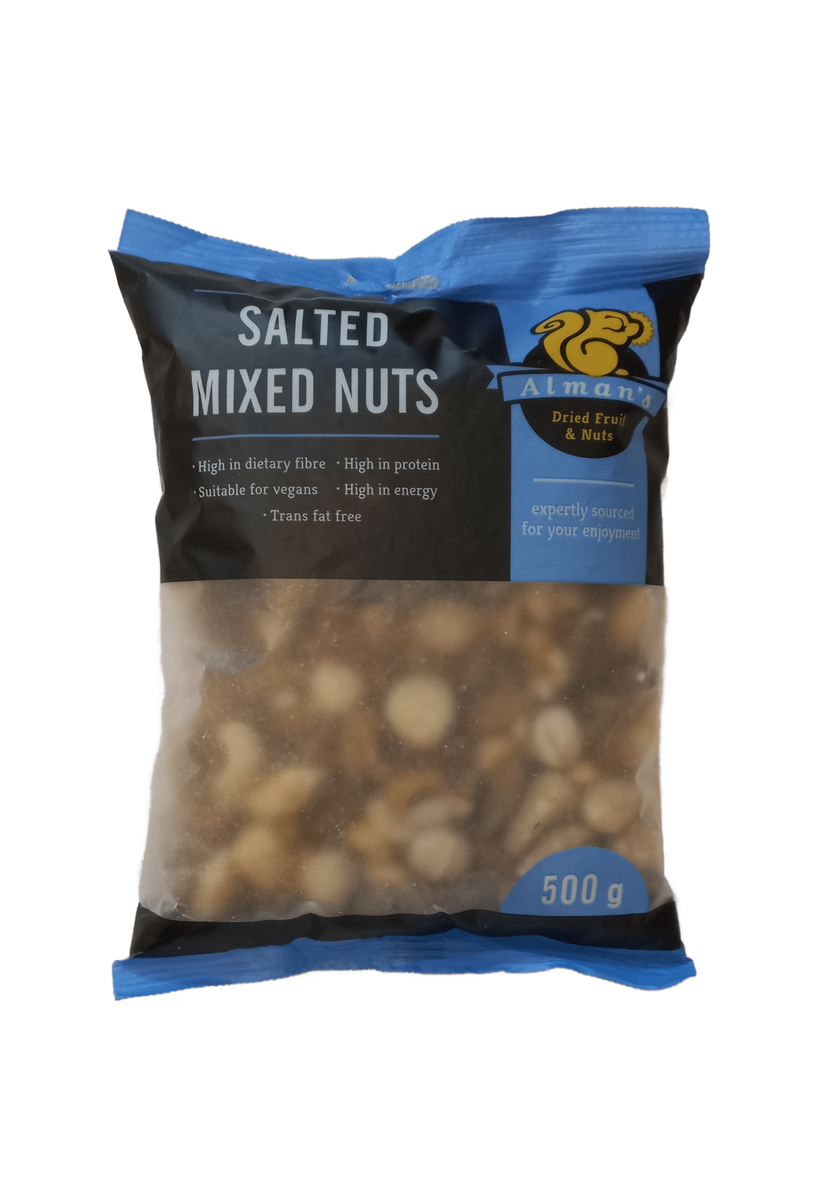 ALMANS - Mixed Nuts Salted - 500g – onelifehealth