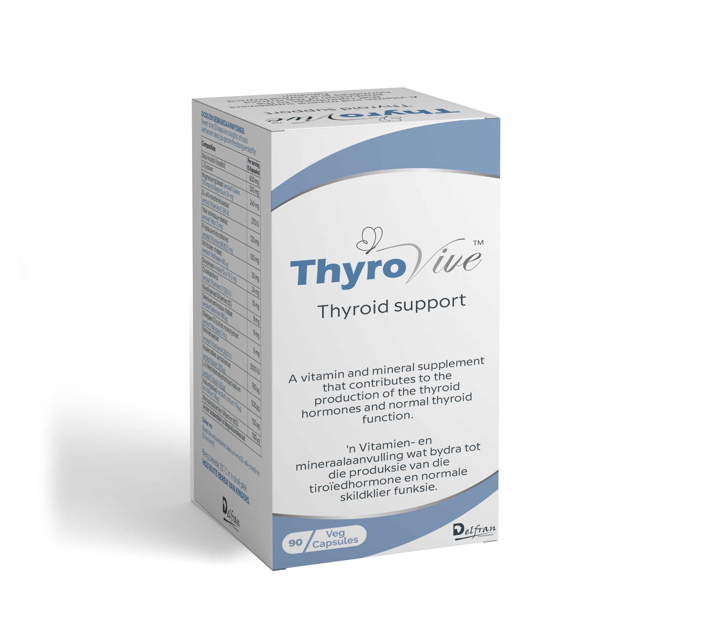 DELFRAN - ThyroVive Thyroid Support - 90 Capsules – onelifehealth