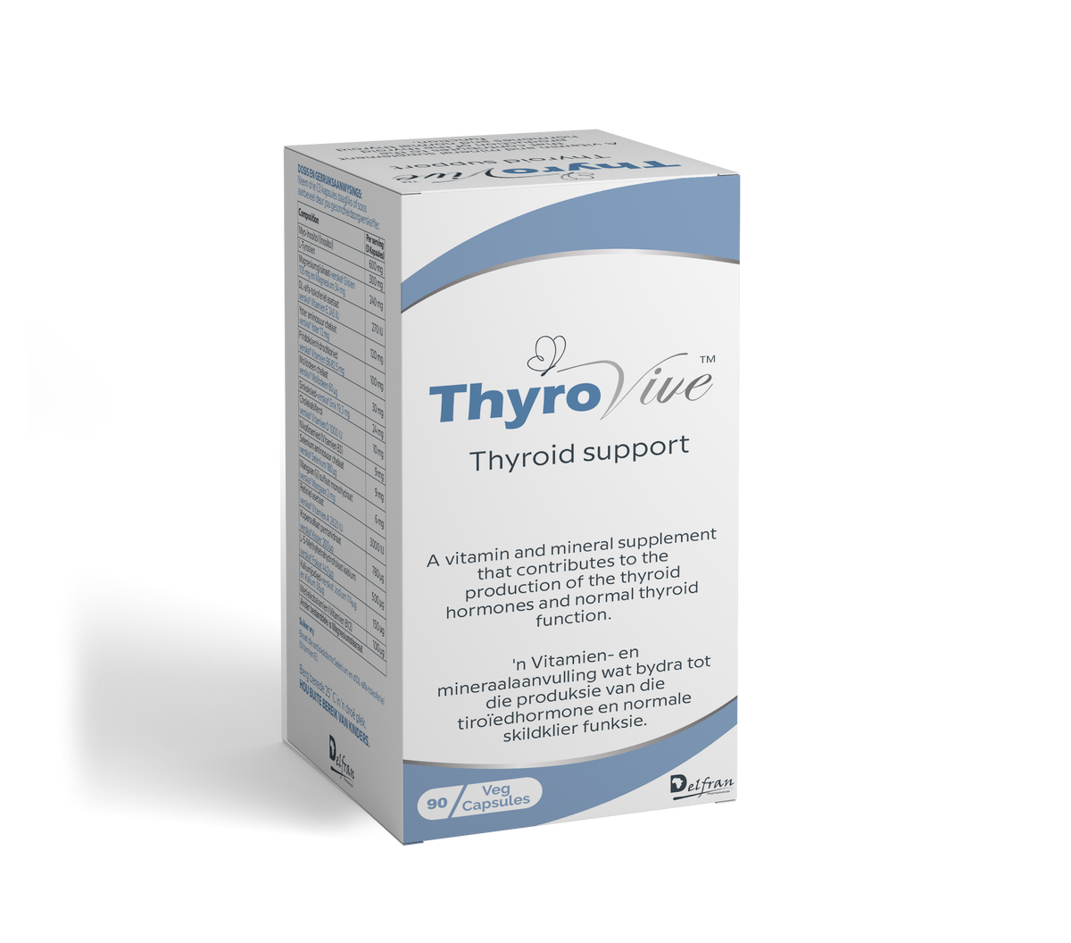 DELFRAN - ThyroVive Thyroid Support - 90 Capsules – onelifehealth