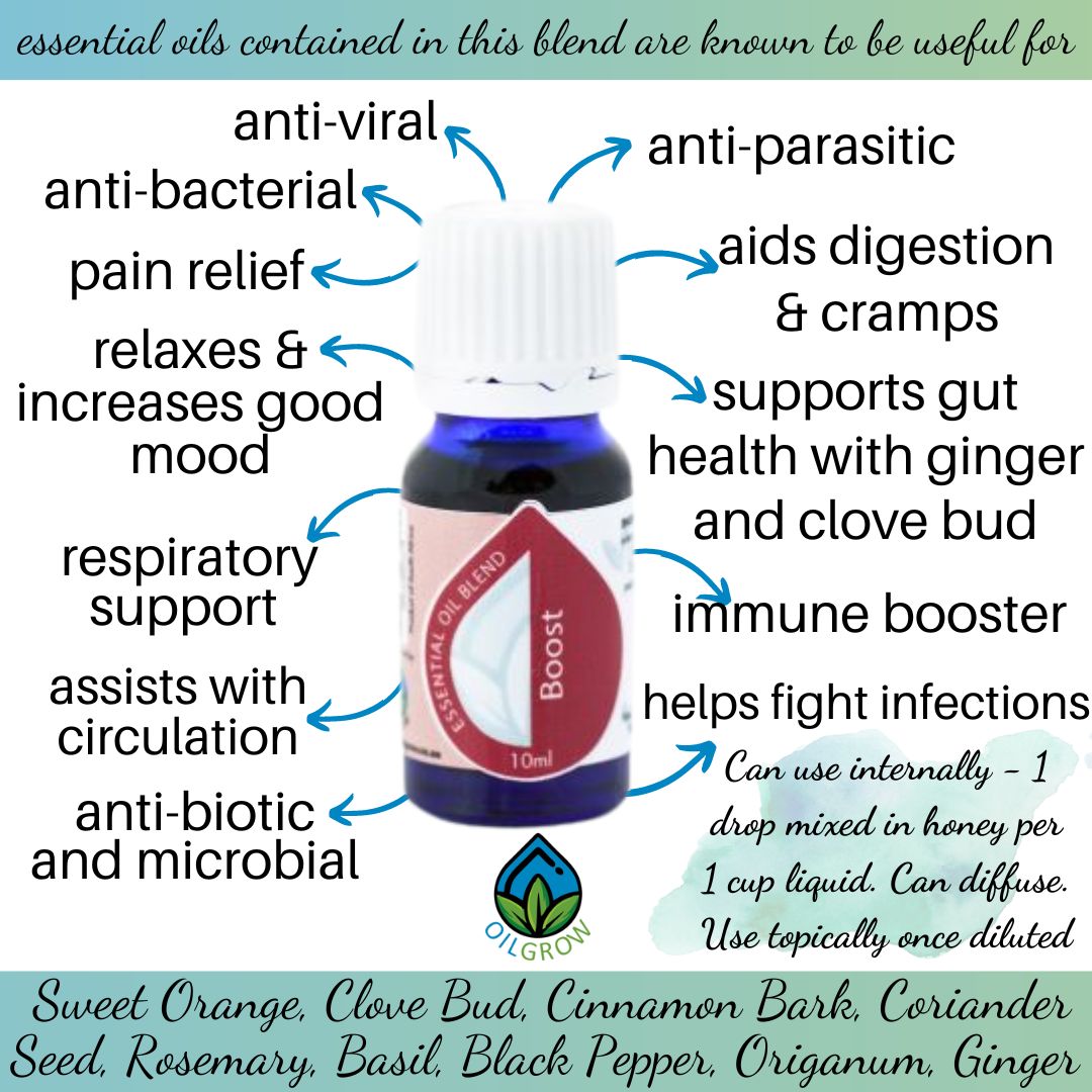 OILGROW - Boost Essential Oil Blend - 10ml – onelifehealth