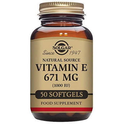 SOLGAR - Vitamin E 671mg (1000 IU) - 50 Softgels – onelifehealth