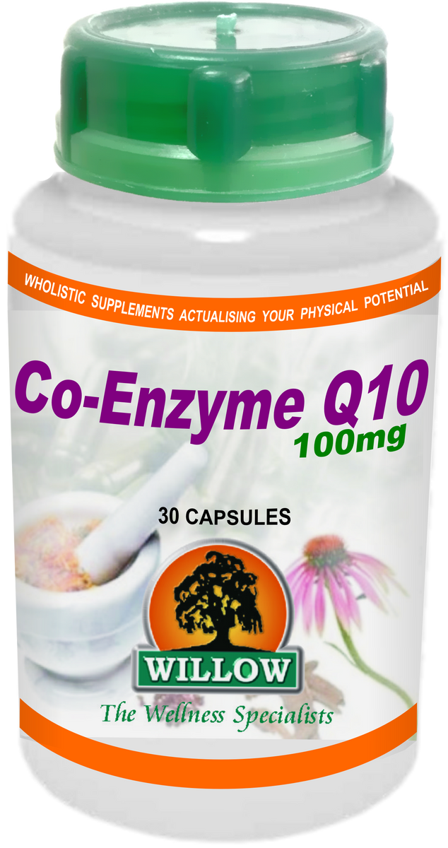WILLOW - Co-Enzyme Q10 100mg - 30 Capsules – onelifehealth