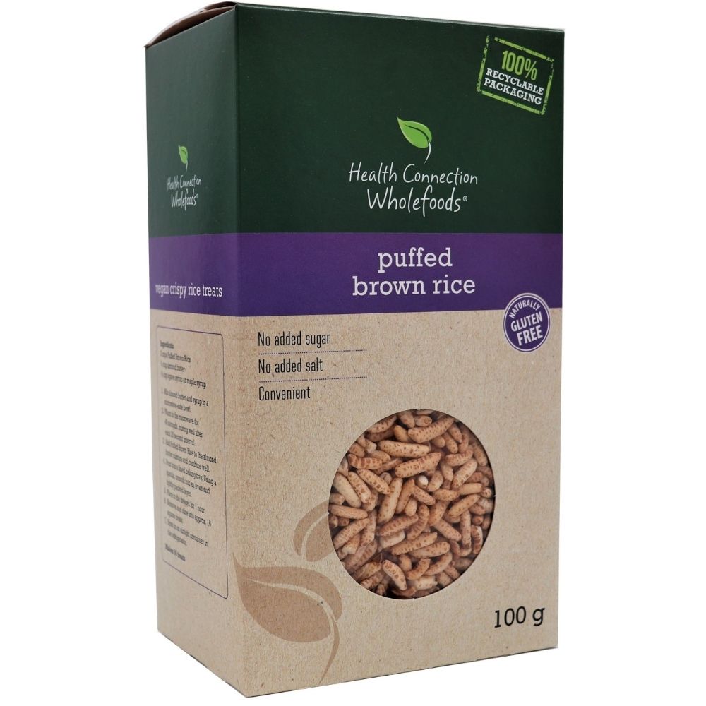 HEALTH CONNECTION WHOLEFOODS - Puffed Brown Rice - 100g – onelifehealth