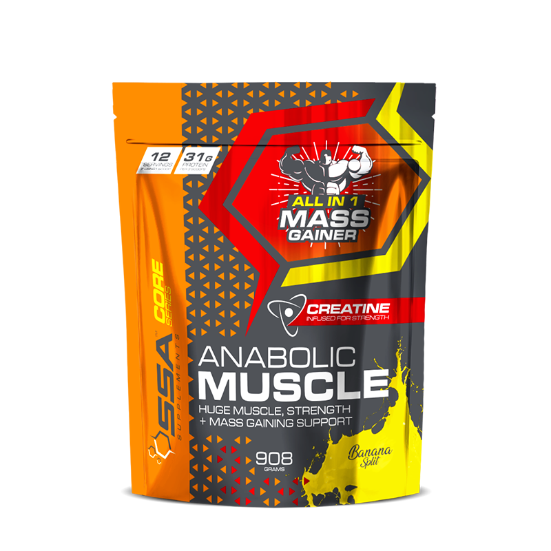 SSA CORE SERIES - Anabolic Muscle Stack - 908g - Banana Split ...