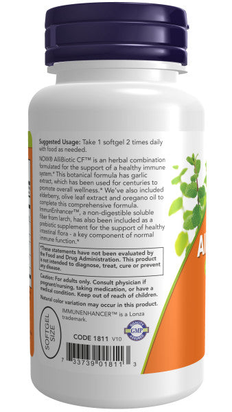 NOW® - Allibiotic Cf - 60 Softgels – onelifehealth